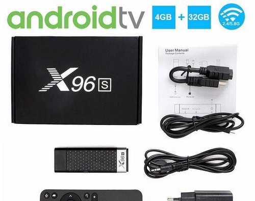 Android TV стик X96S, 4/32