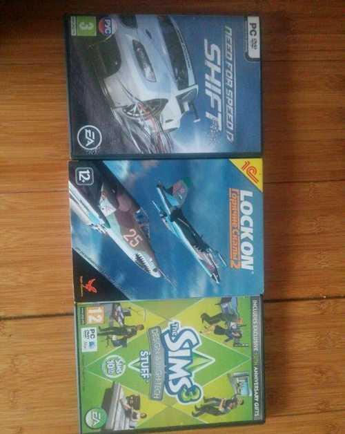 Игры NFS Shift, Sims 3, LookOn для пк