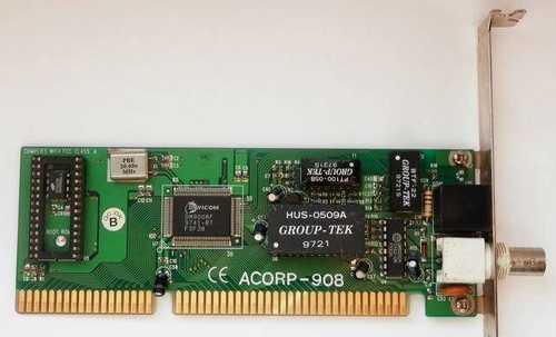 ISA сетевая карта acorp 908 с RG45