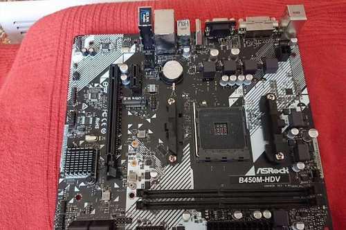 Материнская плата asrock B450M-HDV R4.0.2, SocketA