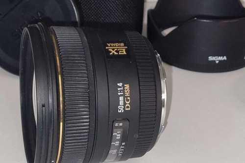 Объектив Sigma 50mm F1.4 EX DG for Canon