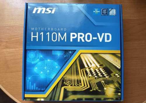 Материнская плата MSI H110M PRO-VD