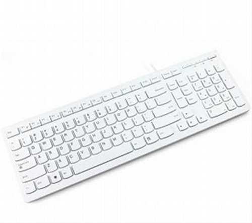 Клавиатура Lenovo Slim White USB #LHX-EKB-10YA