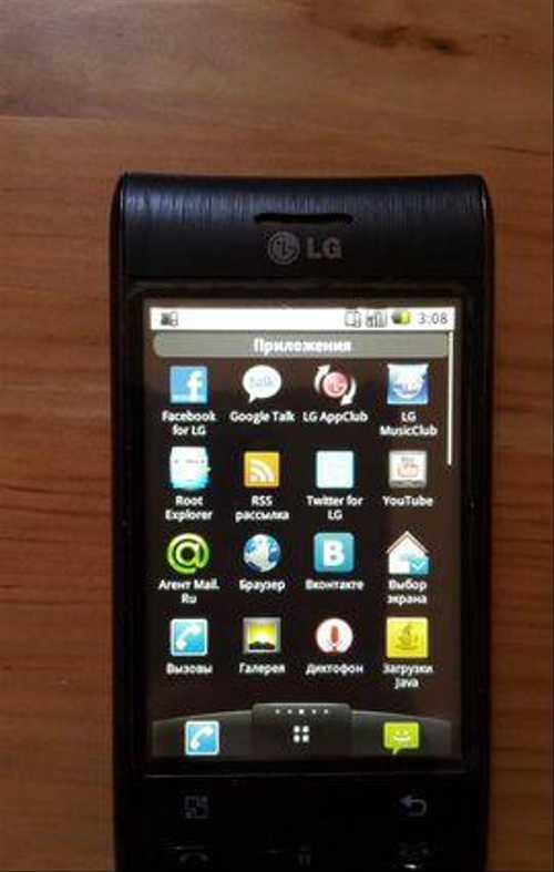 Смартфон LG GT540 optimus