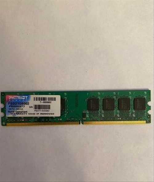 Оперативная память patriot memory Psd21g8002