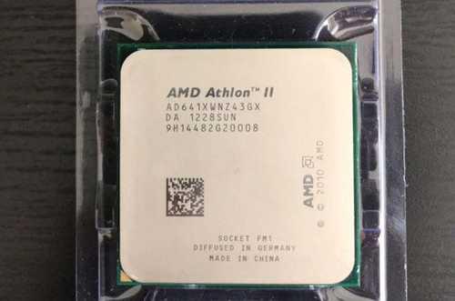 Athlon ii x4 641. AMD Athlon II x4 631 Llano fm1, 4 x 2600 МГЦ.