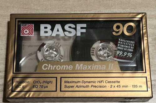 Аудиокассета Basf Chrome Maxima Германия 1989 год