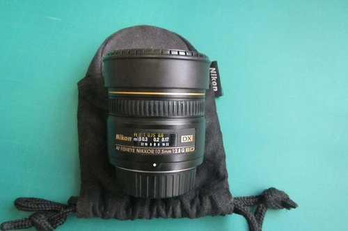 Объектив Nikon AF DX Fisheye Nikkor 10.5mm f/2.8G