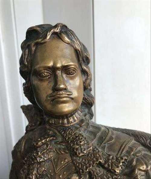 Бюст скульптура Петр 1 статуэтка бронза