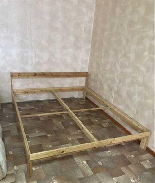 Деревянная кровать икеа