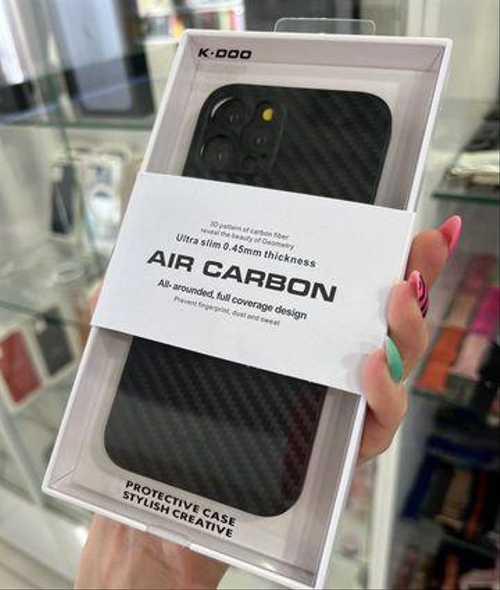 Чехол K-DOO Air Carbon для iPhone 12 Pro