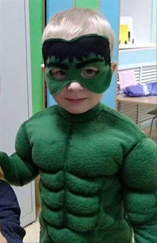 Новогодний костюм для мальчика. Халк. Рост до 100