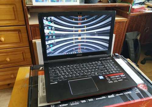 Ноутбук MSI gp62 6qf leopard pro. i7, gtx970m
