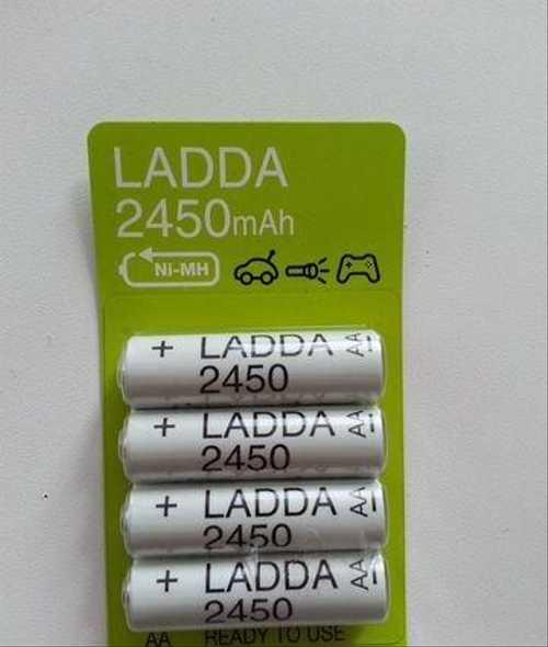 Новые запечатанные аккумуляторы аа IKEA ladda 2450