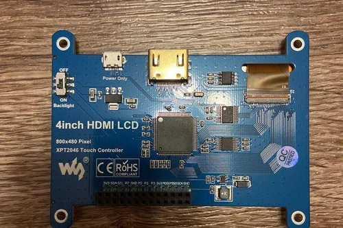 4inch hdmi LCD, IPS дисплей 480х800px с резистивно