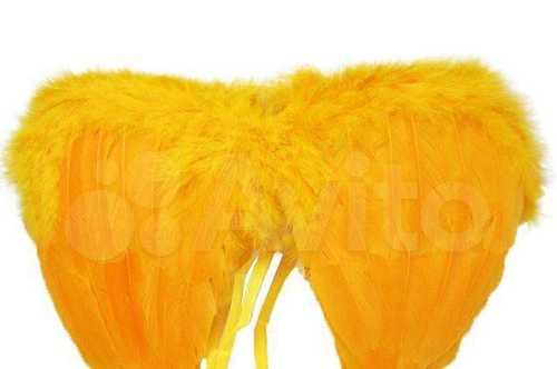 Крылья карнавальные Borosko перьевые, малые, оранжевые (14-12-903)