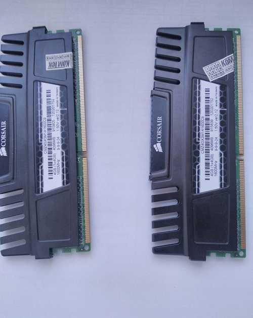 Продам озу 8 Гб corsair vengeance 1600 (DDR3)