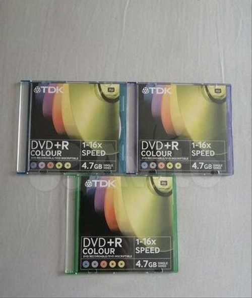 Новый диск TDK (DVD+R colour, 1-16Х speed, 4.7 GB)