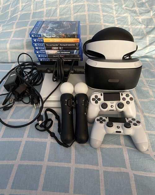 Playstation 4 Pro + полный комплект PS VR