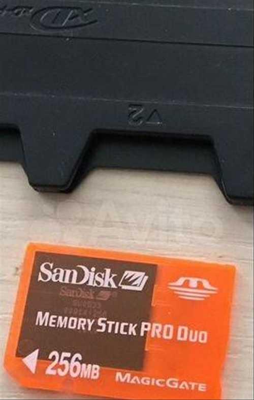 Карта памяти memory stick PRO duo 256 Мб