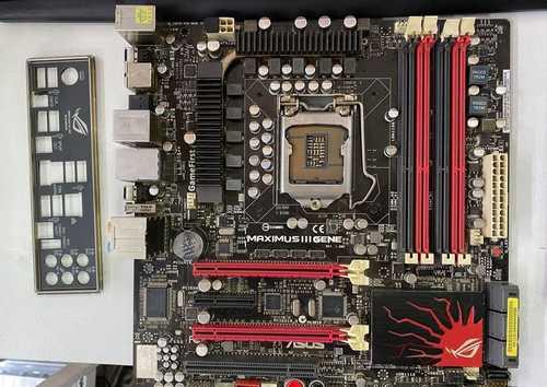 Материнская плата бу 1156 Asus maximus III gene