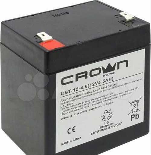 Аккумулятор для ибп crown CBT-12-4.5