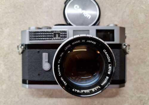 Пленочный дальномерный фотоаппарат Canon 7 и объек