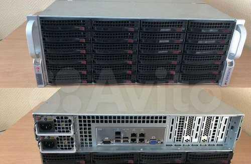 Сервер Supermicro 6048R 36xHDD/2xE5-2609v3/64GB