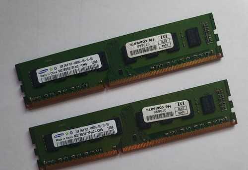 2 планки оперативная память Samsung 2gb 2rx8