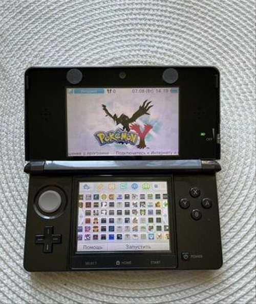 Прошитая Nintendo 3DS Cosmo Black 64Gb 100+ игр