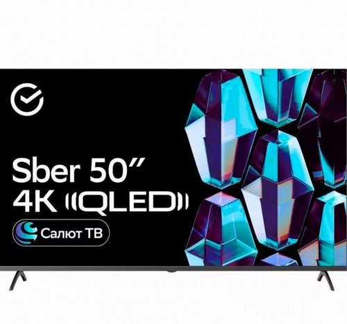 Телевизор 4к qled 50 дюймов