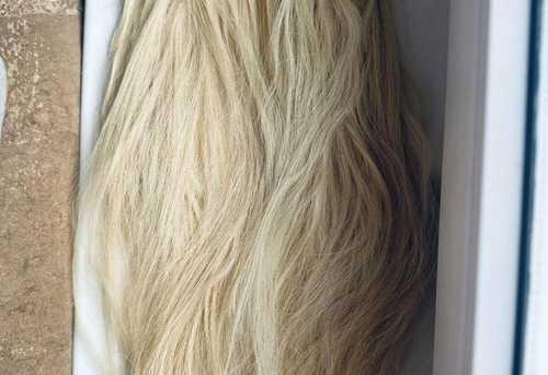 Волосы для наращивания блонд 45 см 200 капсул