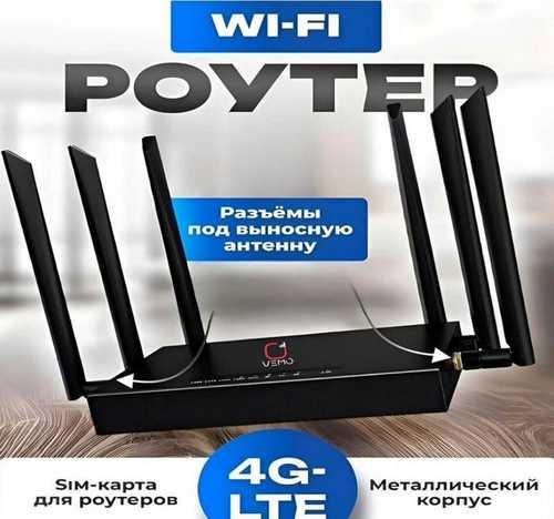 Wifi роутер под сим-карту со съемными антеннами