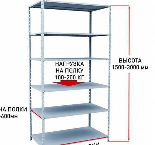 Стеллаж металлический архивный