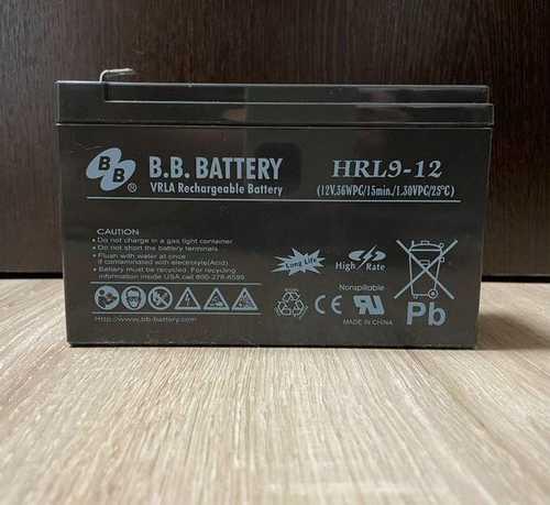 Аккумулятор BB Battery 12V / 9Ah AGM