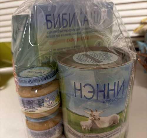 Нэнни классика набор 2 пюре, каша, пастила