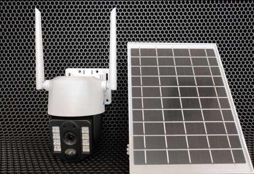 Уличная автономная 4g камера на солнечной батарее