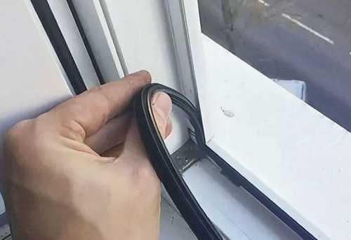 Замена уплотнителя на пластиковых окнах и дверях