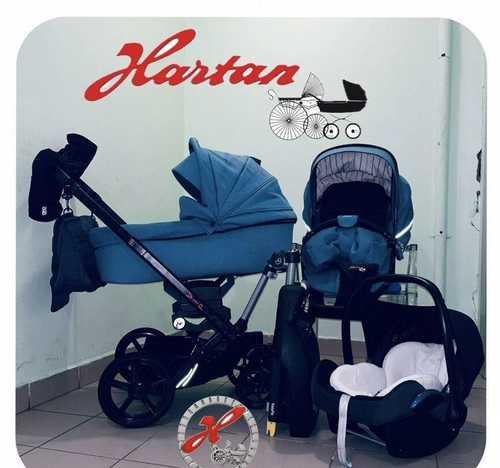 Коляска 3в1 Hartan VIP GTS blue diamond isofix