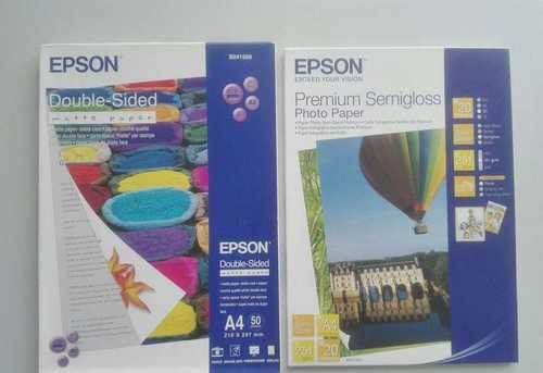 Фотобумага Epson и Lomond A4