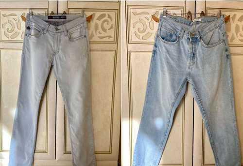 Мужские джинсы голубые серые zara bluesiss 46-48