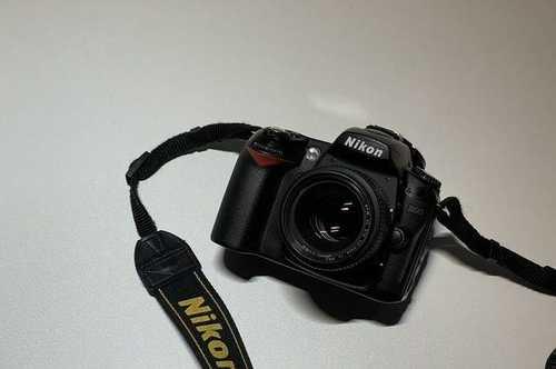 Зеркальный фотоаппарат nikon D90 + 50mm 1.8