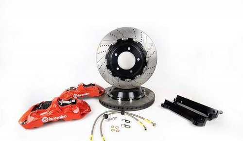Тюнинг тормозов Dodge Challenger Brembo GT6 перед
