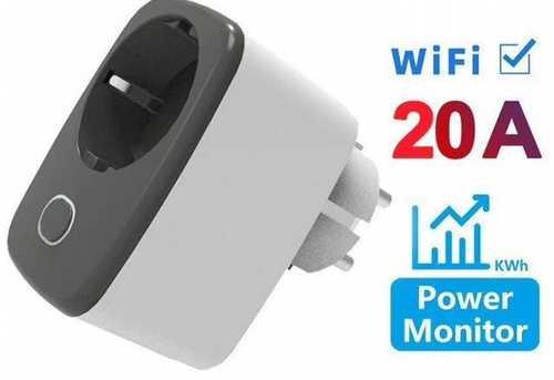 Умная розетка wifi Tuya 20A