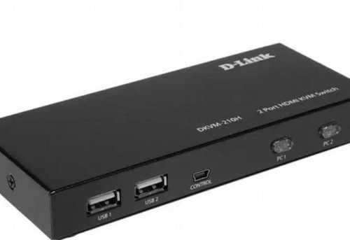 KVM переключатель D-Link hdmi, 4K (новый)