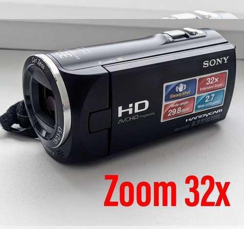 Видеокамера Sony HDR-CX220, Zoomm 32x