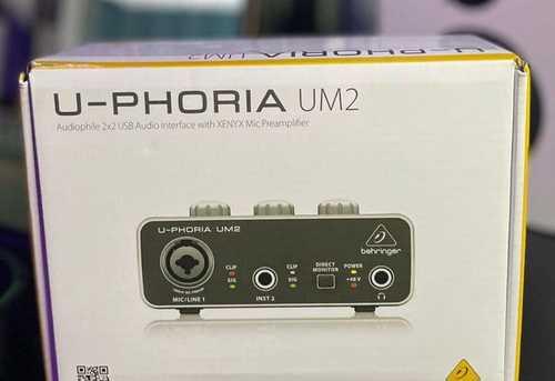 Аудиокарта behringer U-phoria UM2