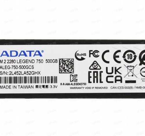 500 гб M.2 NVMe накопитель adata legend 750 aleg-750-500GCS