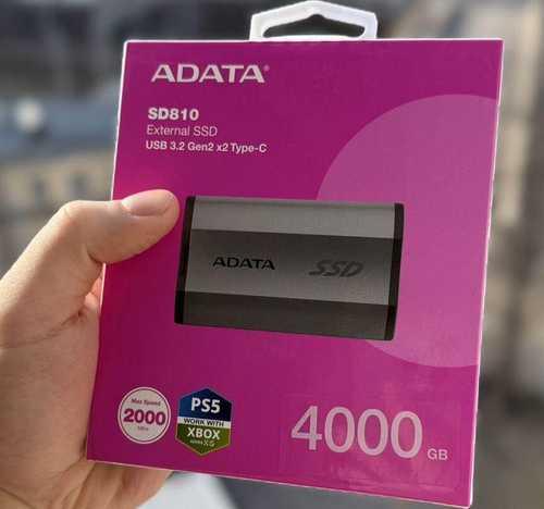 Внешний SSD Adata SD810 4TB Новый/Гарантия