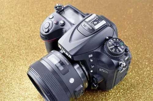 Фотоаппарат Nikon D7200 kit Sigma 30mm f1.4 Art
